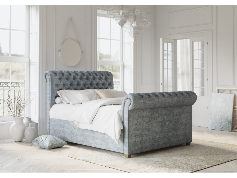 Chesterfield 6ft Superking Size Upholstered Bed Frame